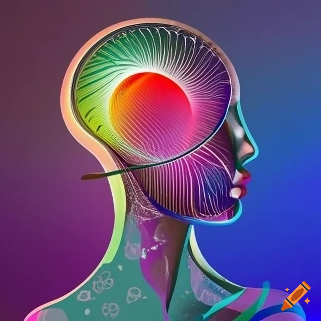 Silhouette of a face with brain waves symbolizing mind-reading ...