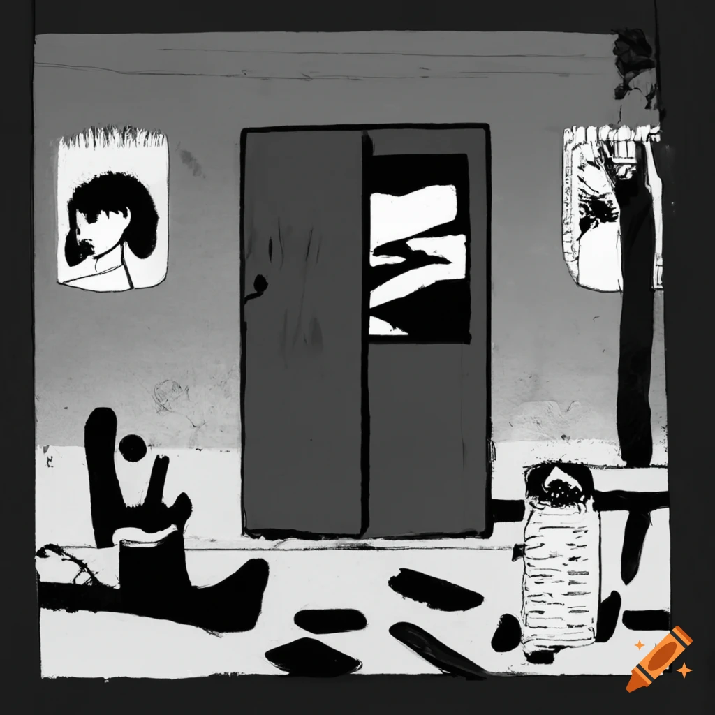 Minimalist black and white album cover for alternative lo-fi emo artist ...