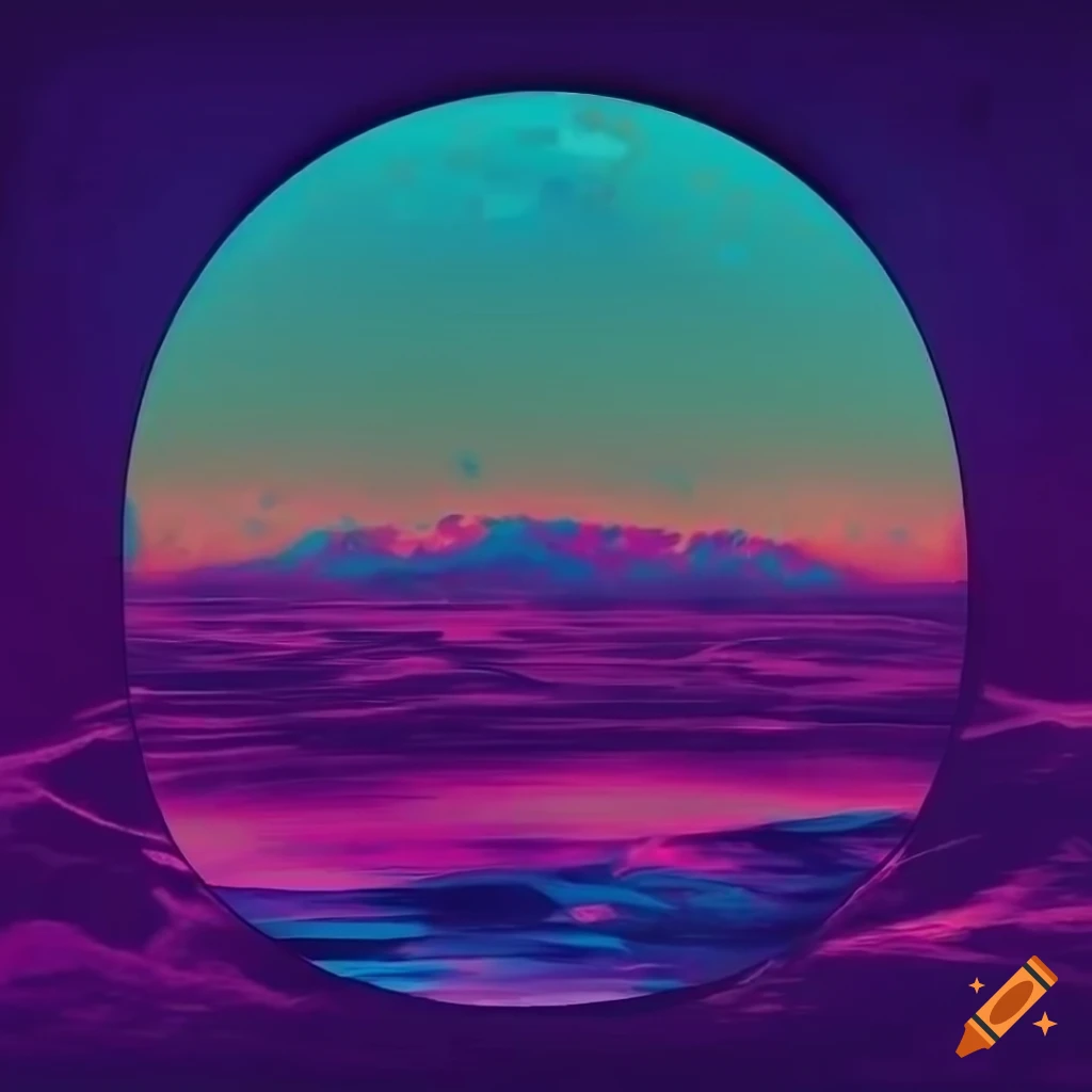 Atmospheric psychedelic rock album cover on Craiyon