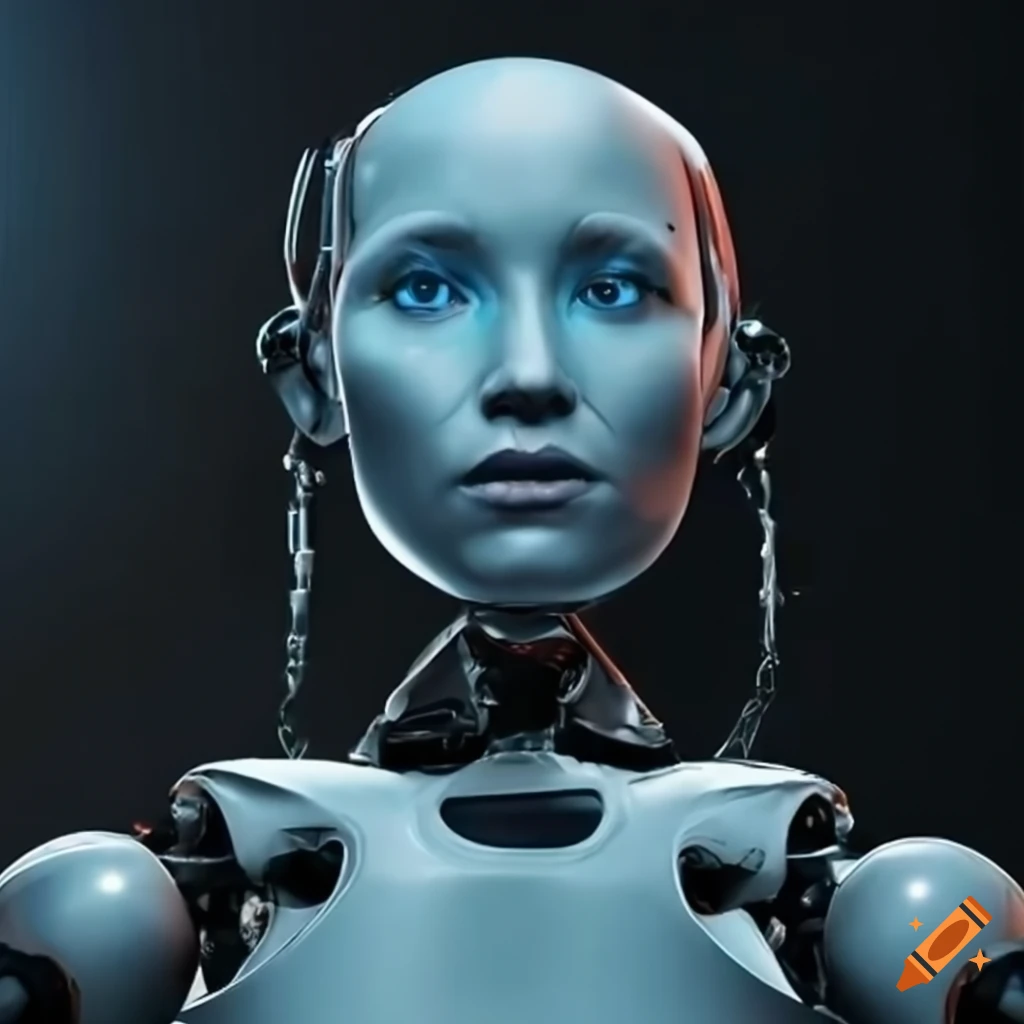 Smart and realistic robot on Craiyon