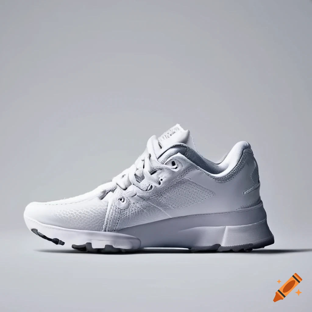 White sport shoes on Craiyon