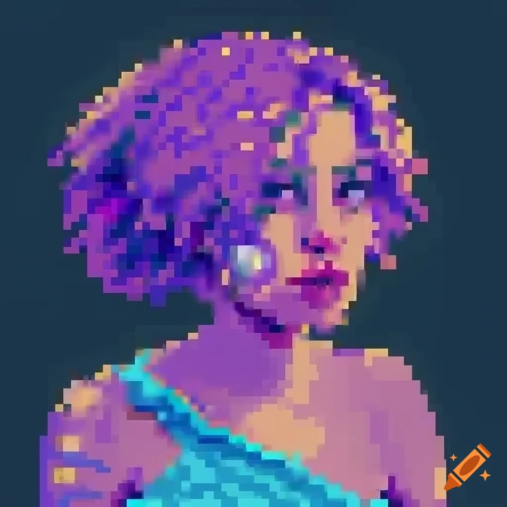 Pixel art with dithering on Craiyon