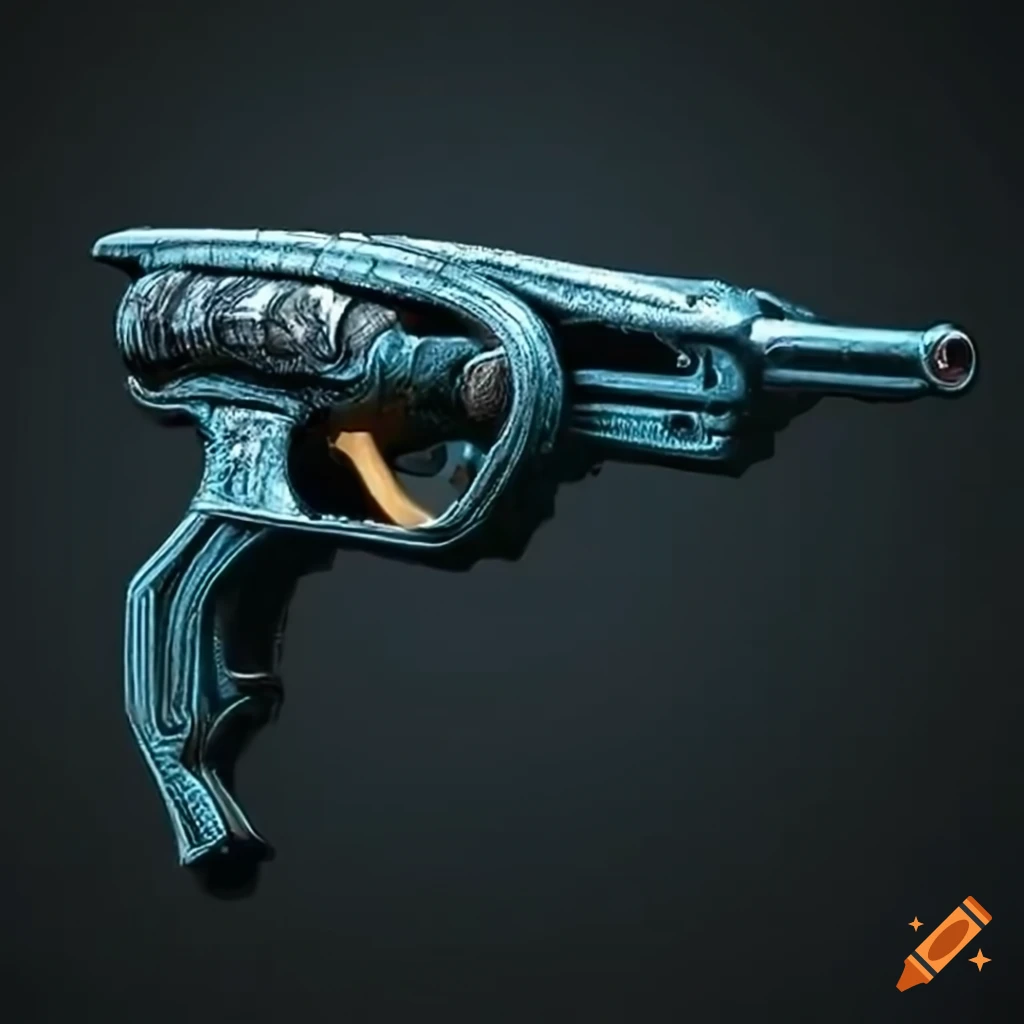 Alien gun on Craiyon