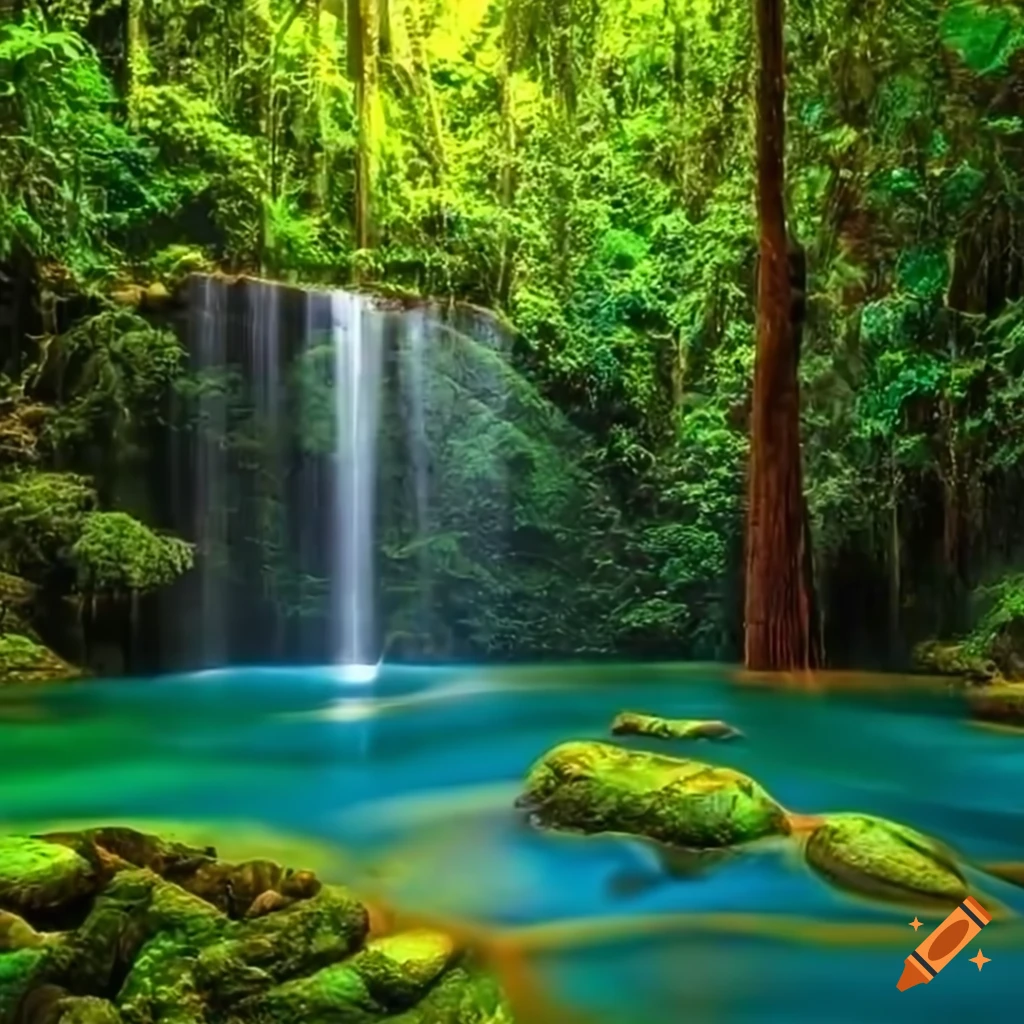 Rainforest picture in 8k ultra resolution on Craiyon