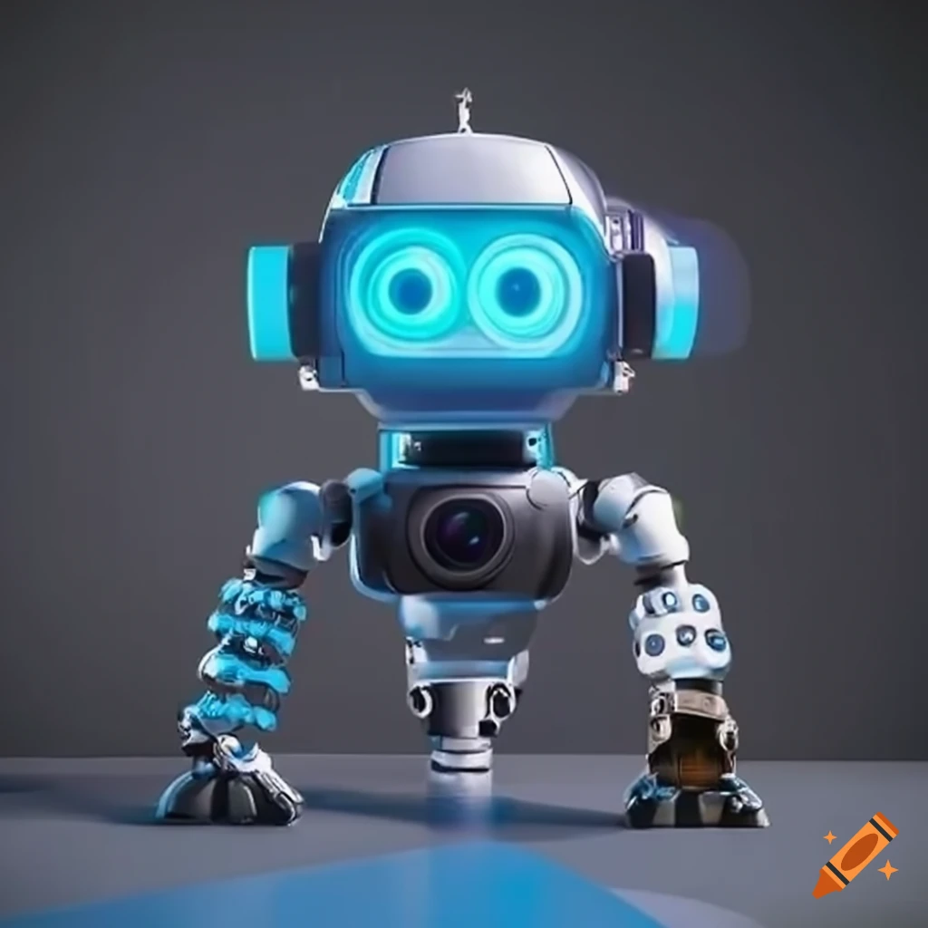 Camera robot with octopus arms on Craiyon