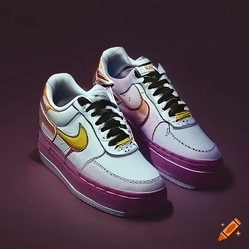Customized nike air force 1 sneakers on Craiyon