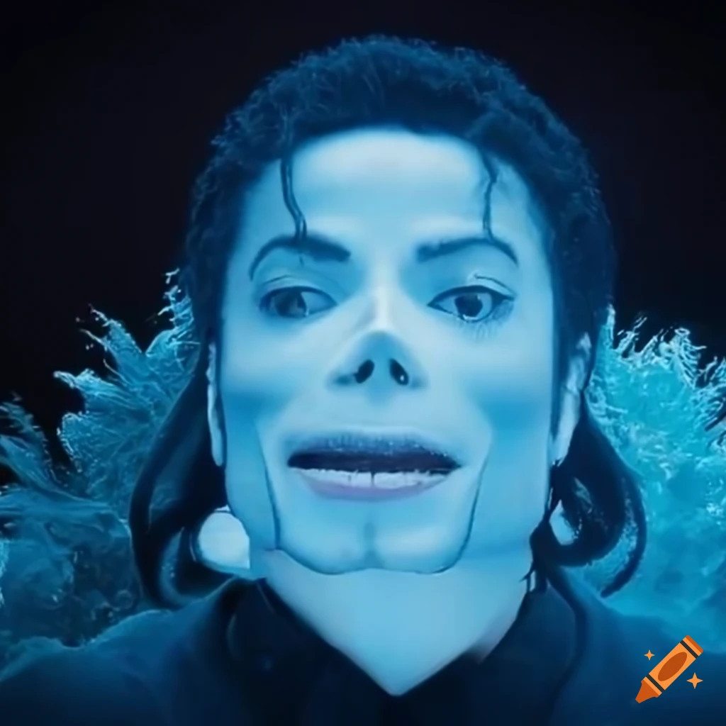 Block of ice with michael jackson frozen inside on Craiyon
