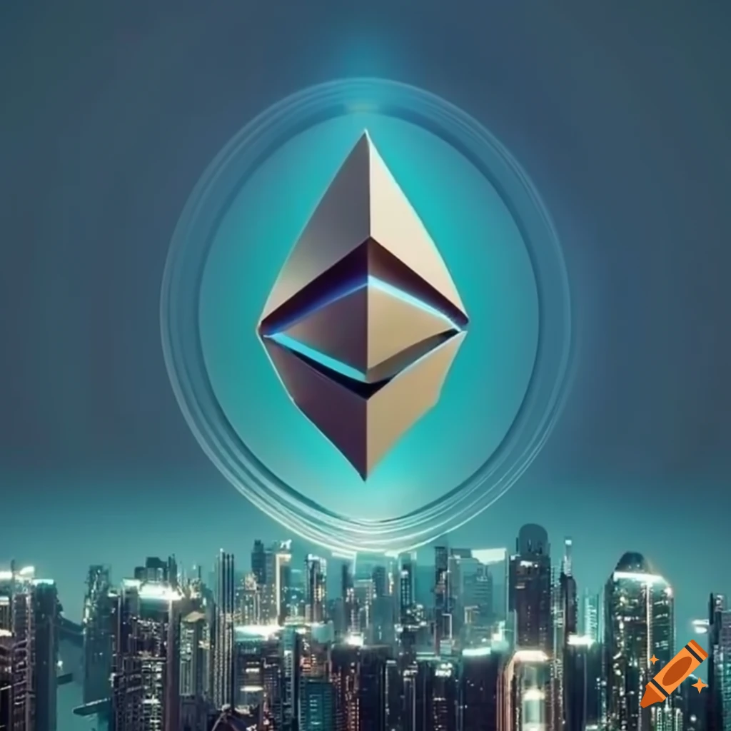 Modern 3D robot symbolizing Ethereum ETF in a futuristic Hong Kong ...