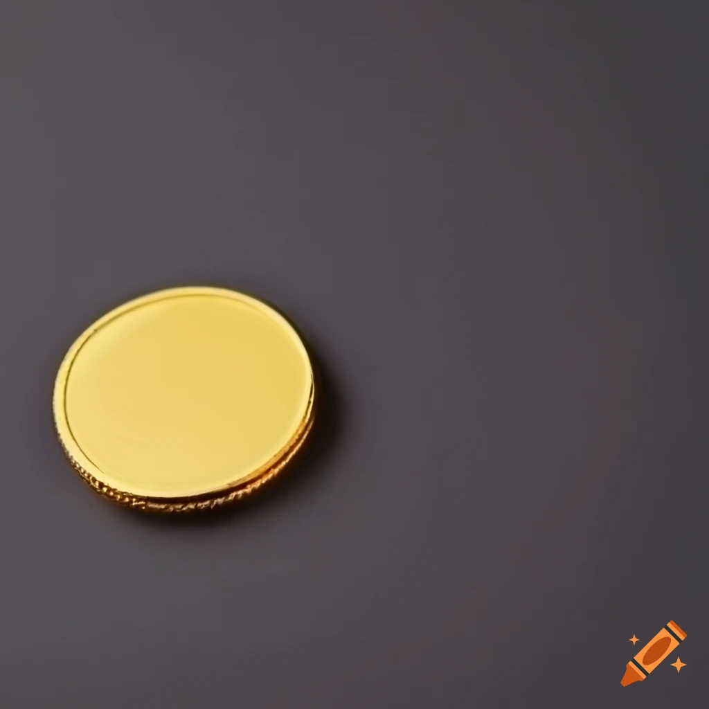 Gold coin with empty space on Craiyon