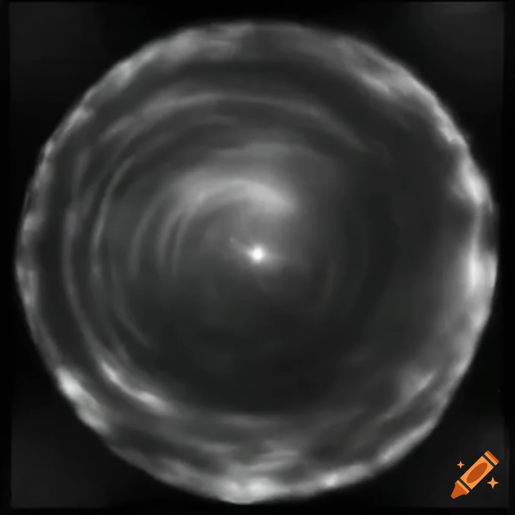 Spherical explosion in space as seen in a sci-fi movie on Craiyon