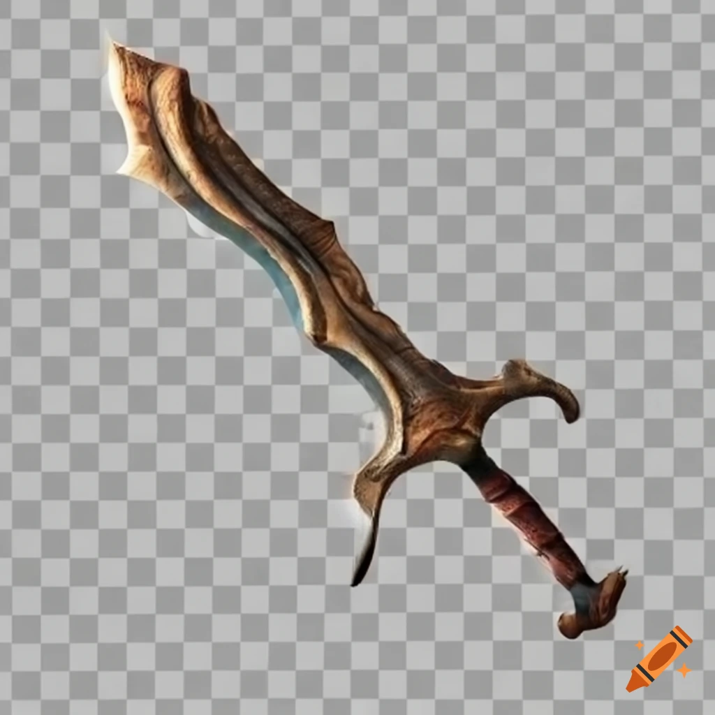 Photorealistic hd wooden sword on Craiyon