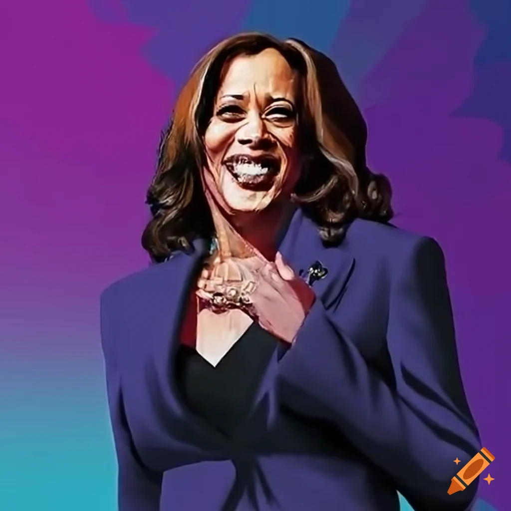 Full body view of kamala harris on Craiyon