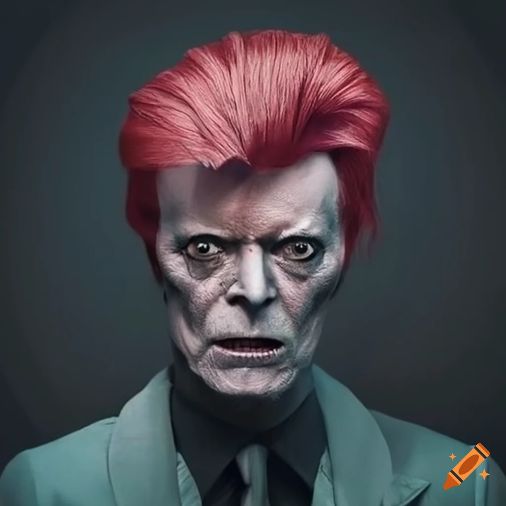 Eerie creative expression of David Bowie as a masked character in ...