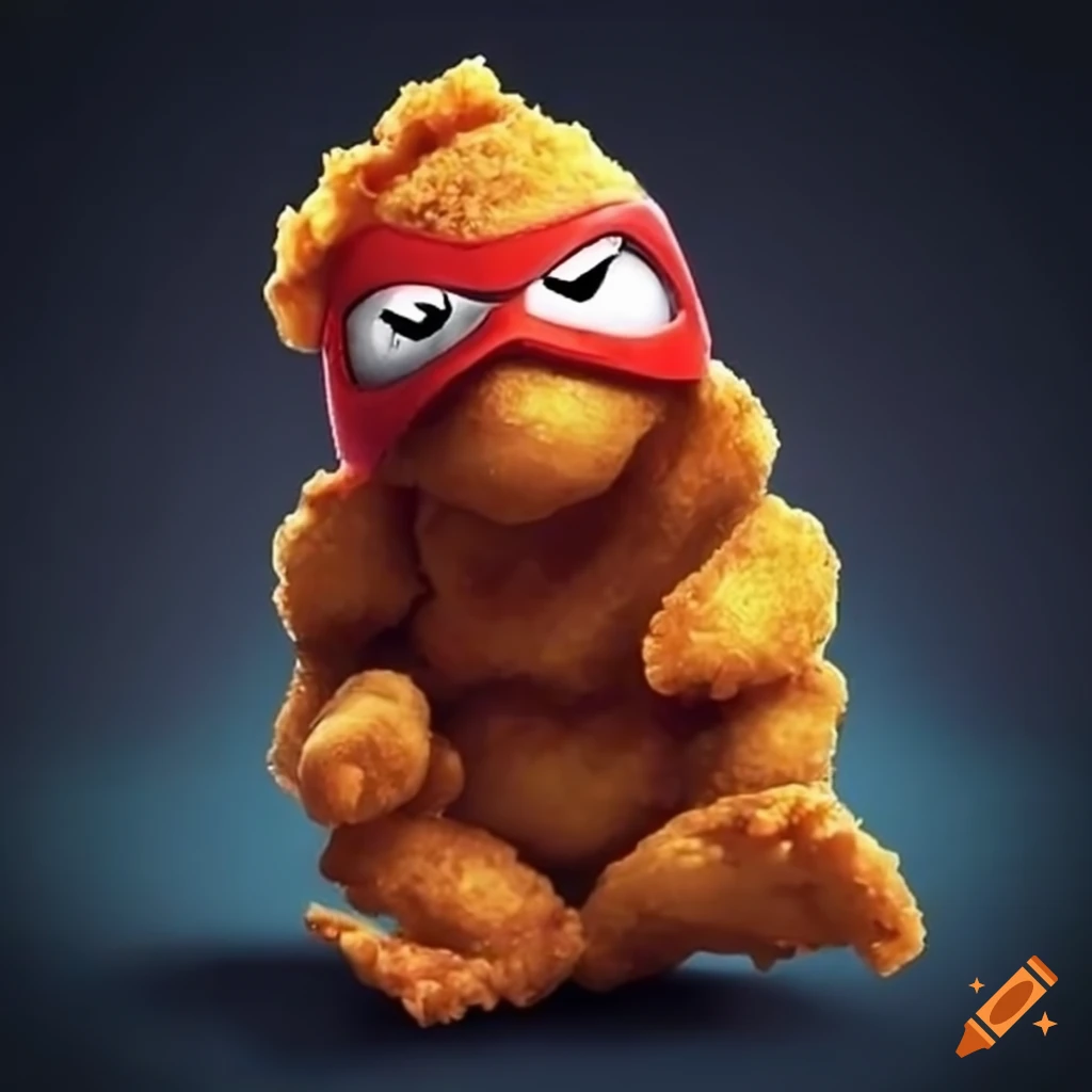 Ninja chicken nugget on Craiyon