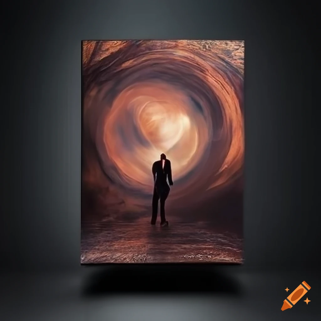 Wrapped canvas of a stunning light projected mech on Craiyon