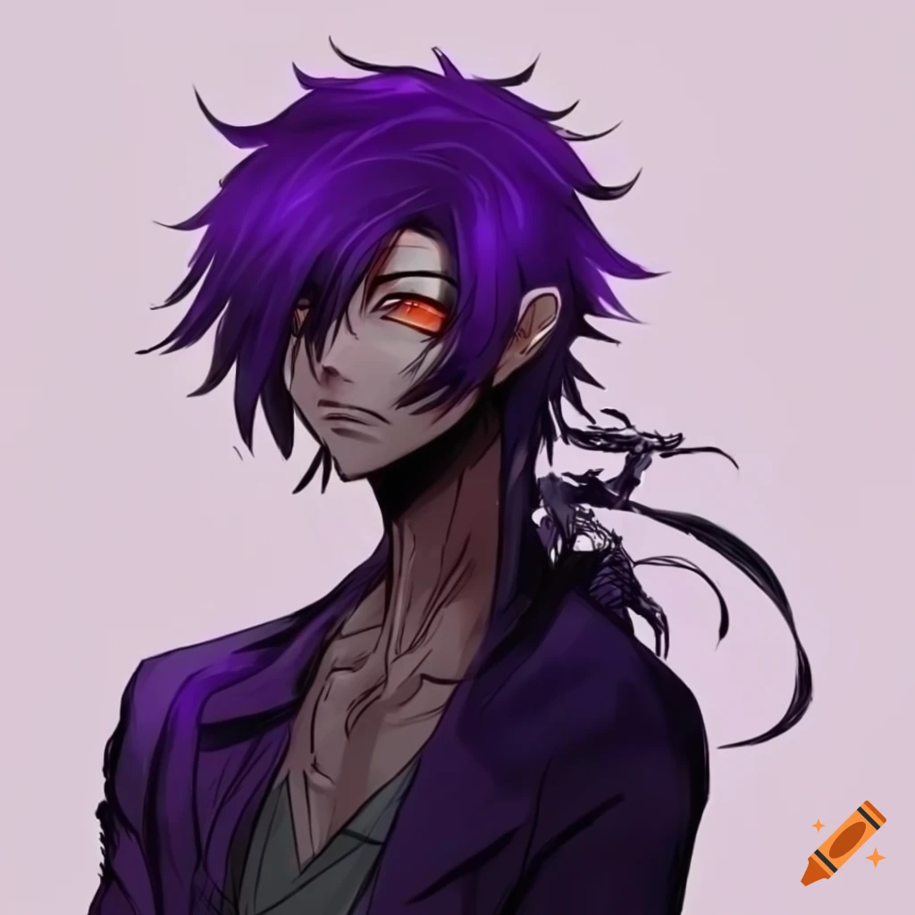 Tall, slim, and strong superhero in purple bodysuit with bulletproof ...