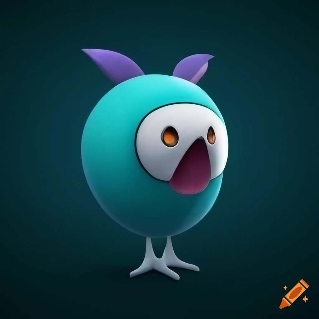 Unique chicken-based lightning pokemon in high-resolution 3d style on ...