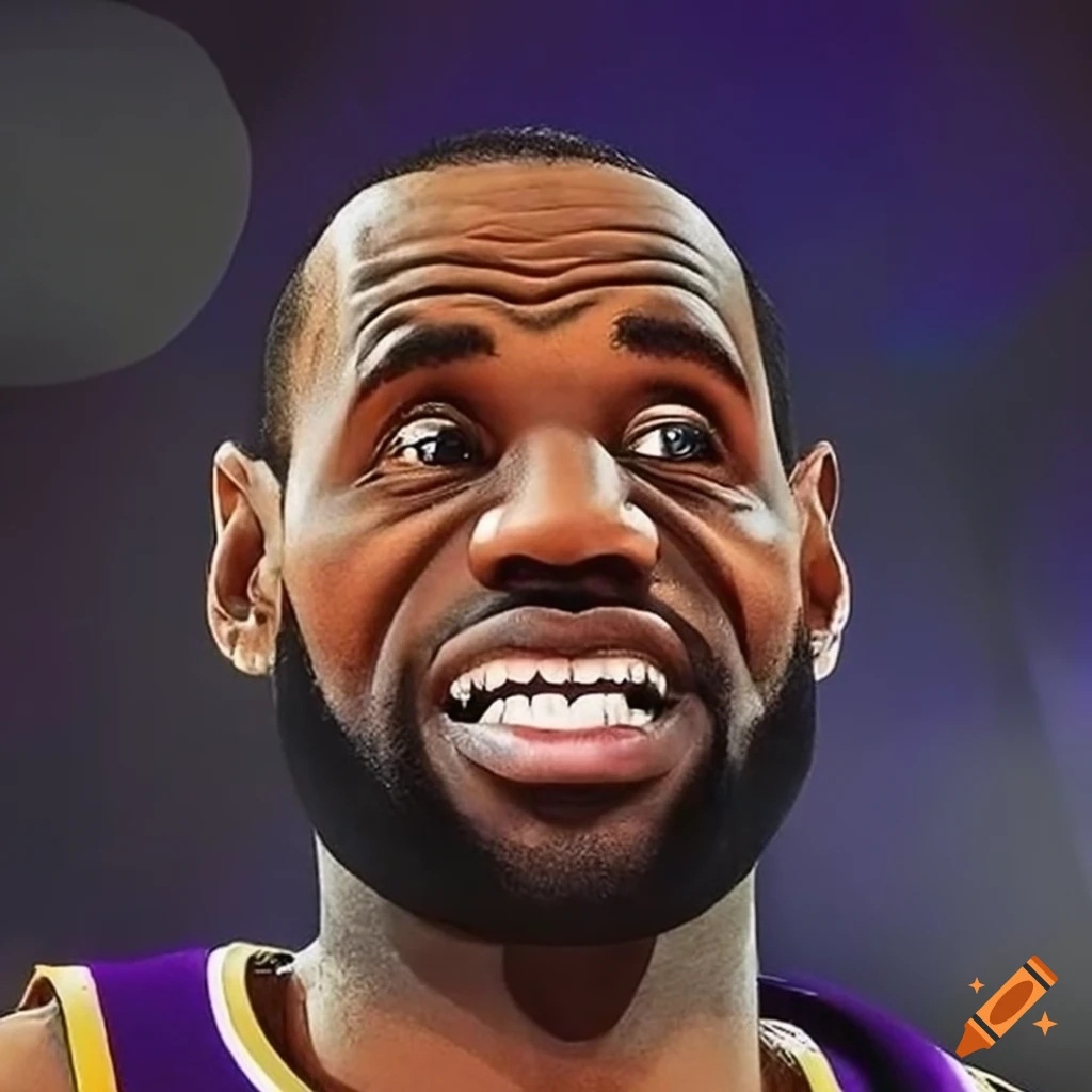 Composite image of Kanye West and Lebron James' child on Craiyon
