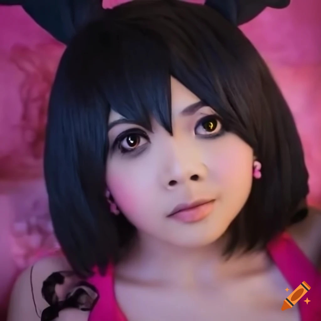 Riley freeman cosplaying as kuromi on Craiyon