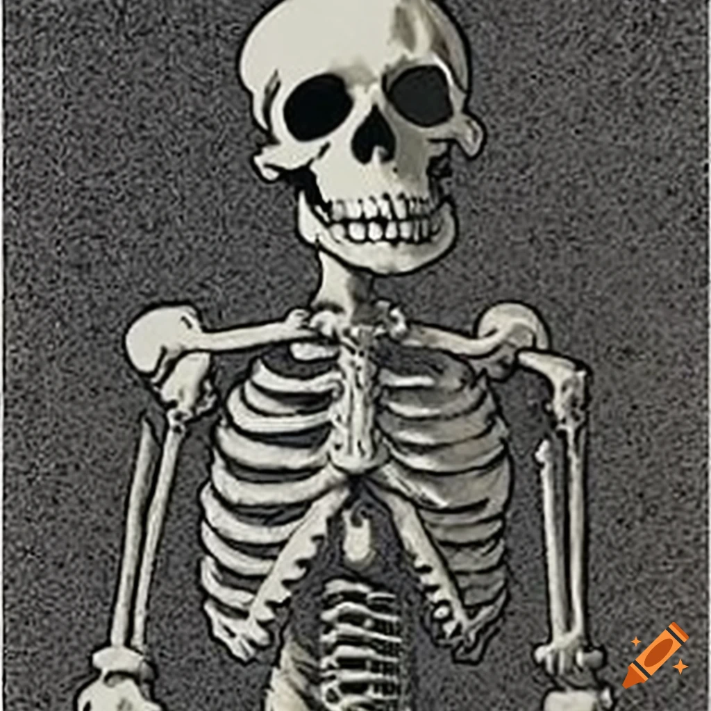 Ukiyo-e print of punk rock desperation with ghost motifs on Craiyon