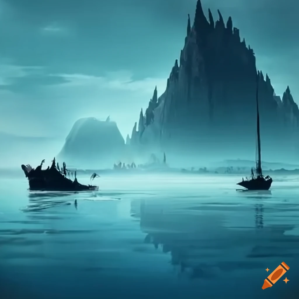 Phantom island on Craiyon