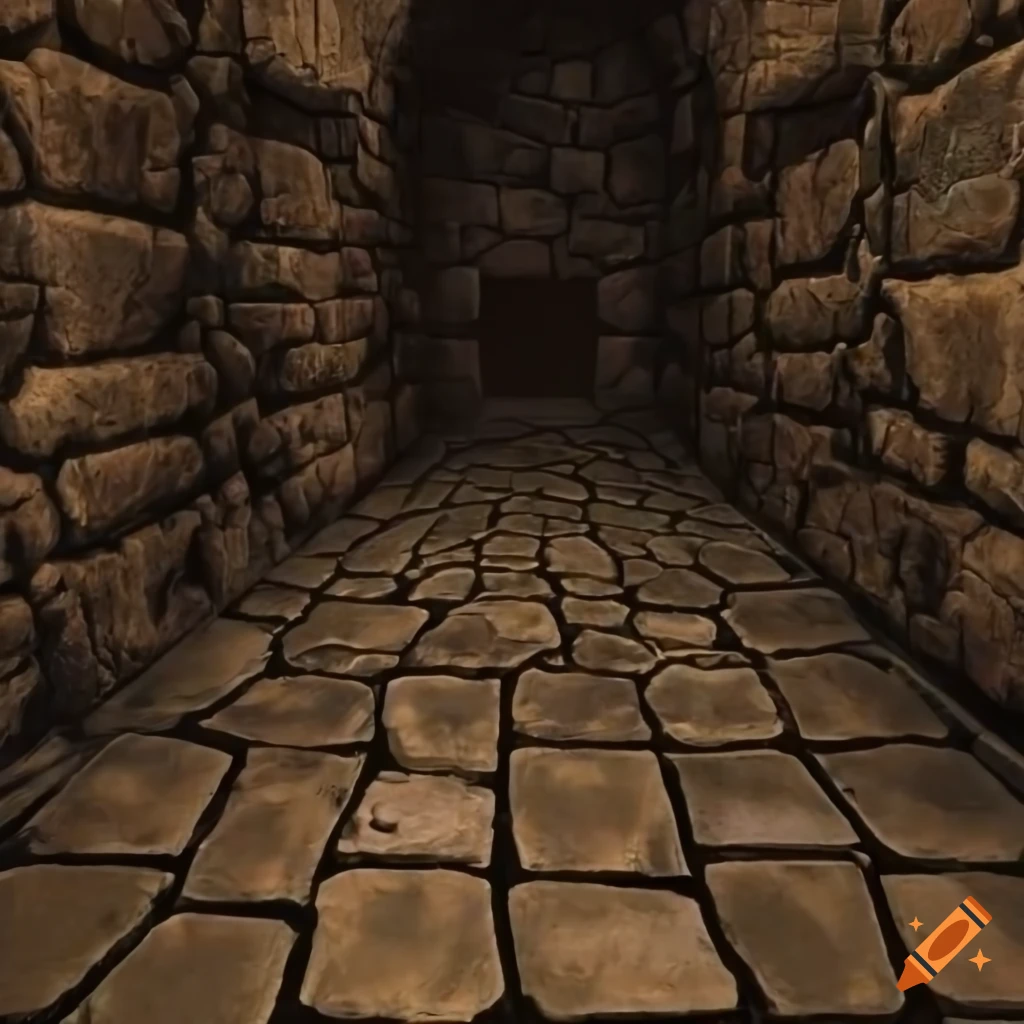 Stone dungeon floor texture background on Craiyon