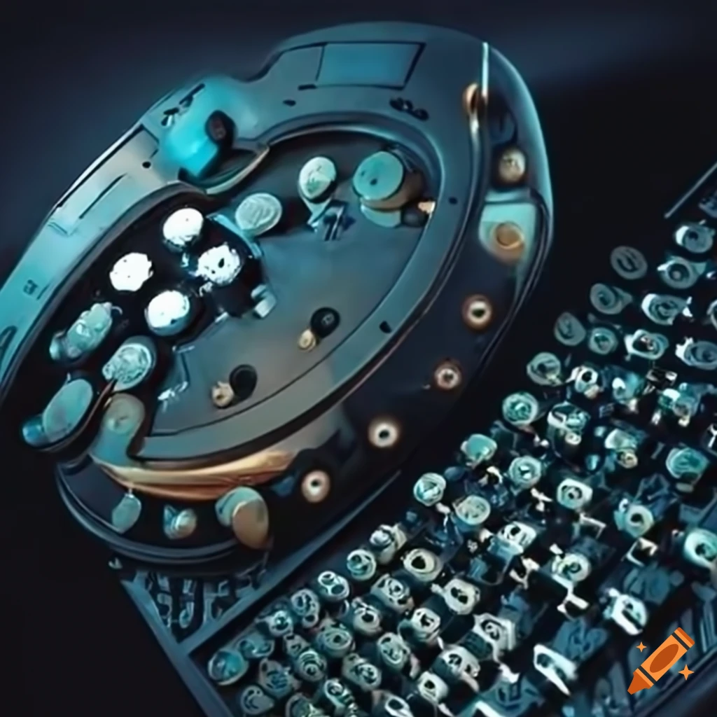 Enigma machine with settings 300 and 5 on Craiyon