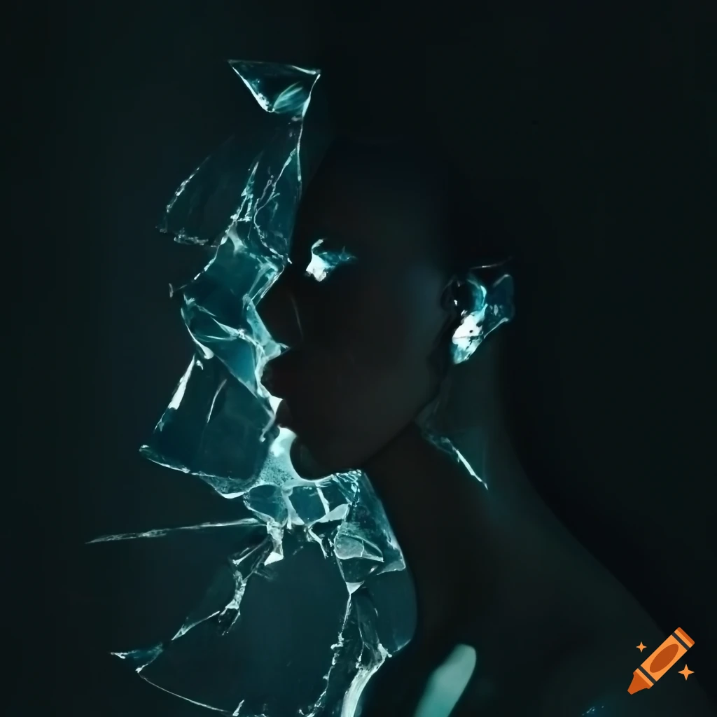 Grungy broken glass light bulb on Craiyon