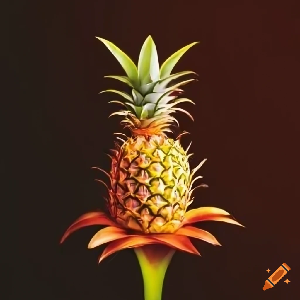 Pineapple flower on Craiyon