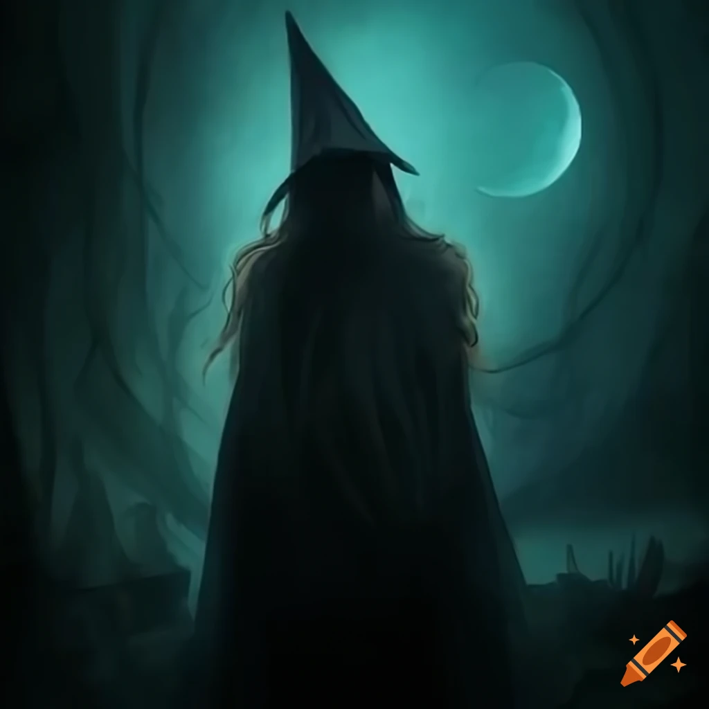 Sad witch betrayed by people on Craiyon