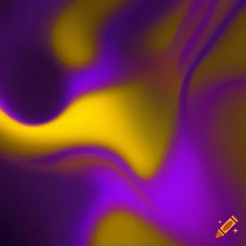 Yellow and purple color splash with Gaussian effect on Craiyon