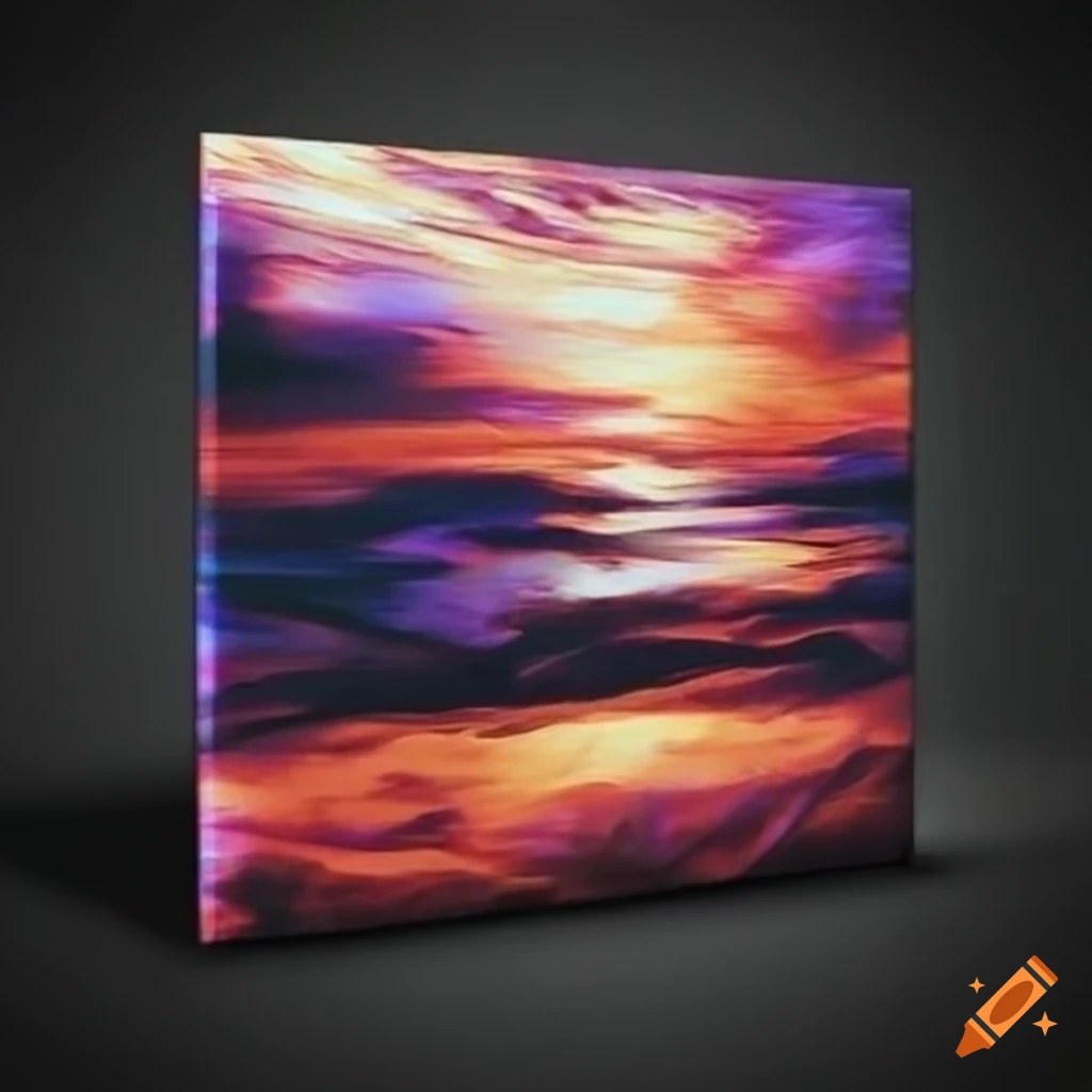 Wrapped canvas depicting a stunning Mech projected image on Craiyon