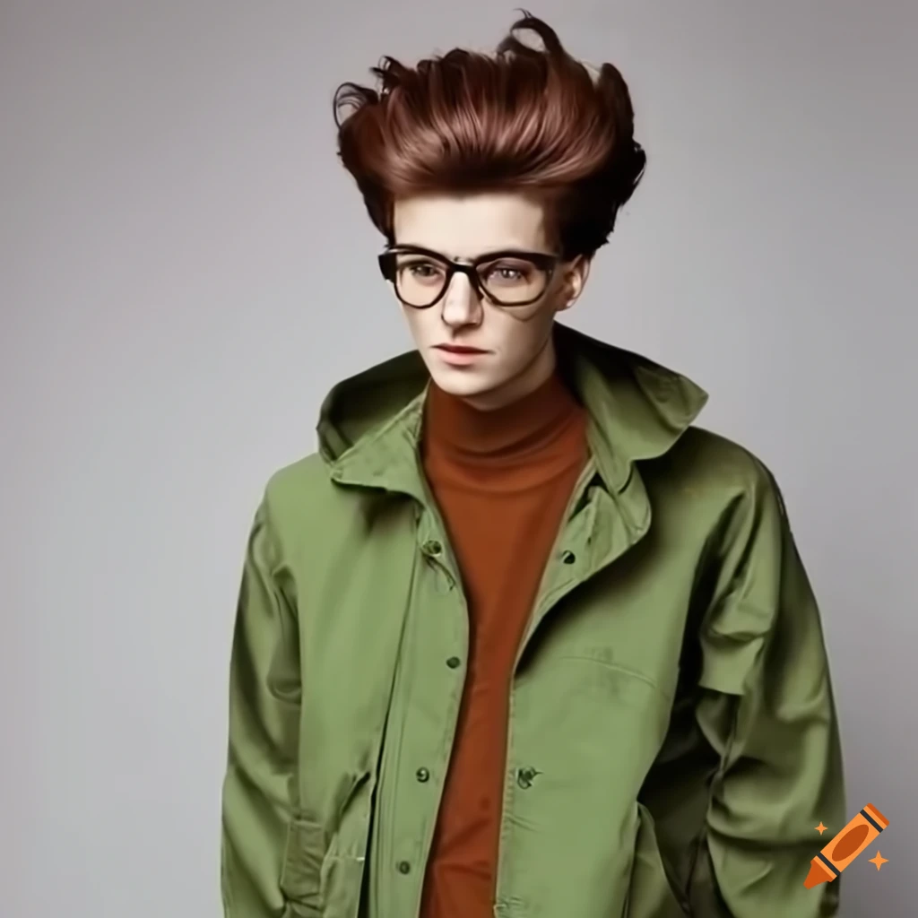 Pop art comic style young man with wavy pompadour hairstyle, reading ...