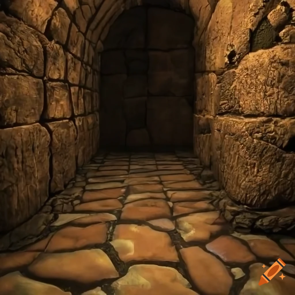 Stone dungeon floor texture on Craiyon