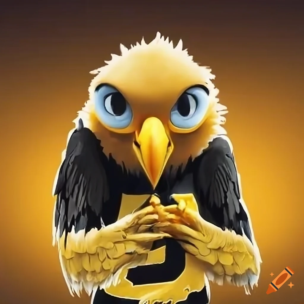 Herky the Hawk University of Iowa mascot on Craiyon