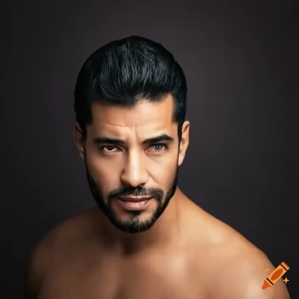 Attractive 40 year old hispanic man with a well-defined body on Craiyon