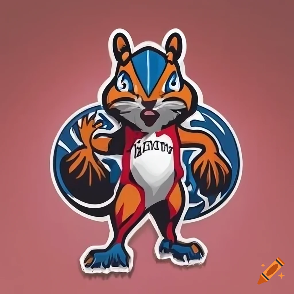 Dynamic logo for Montreal Squirrels NBA team with an agile squirrel on ...