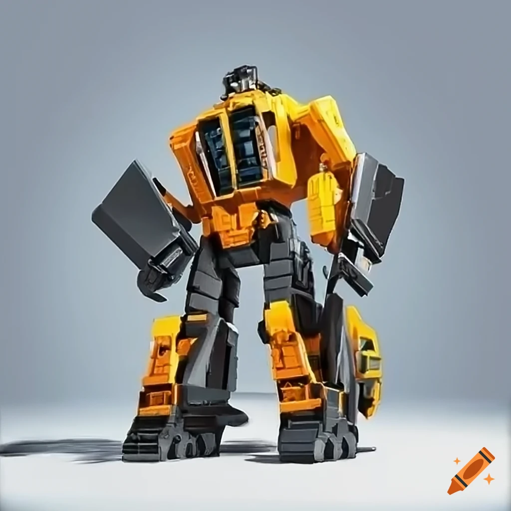 Constructicon skidsteer loader autobot on Craiyon