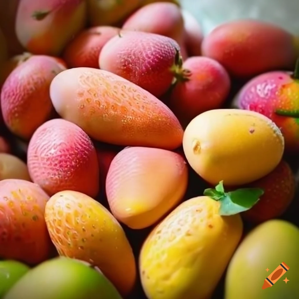 Strawberry mango crossing on Craiyon