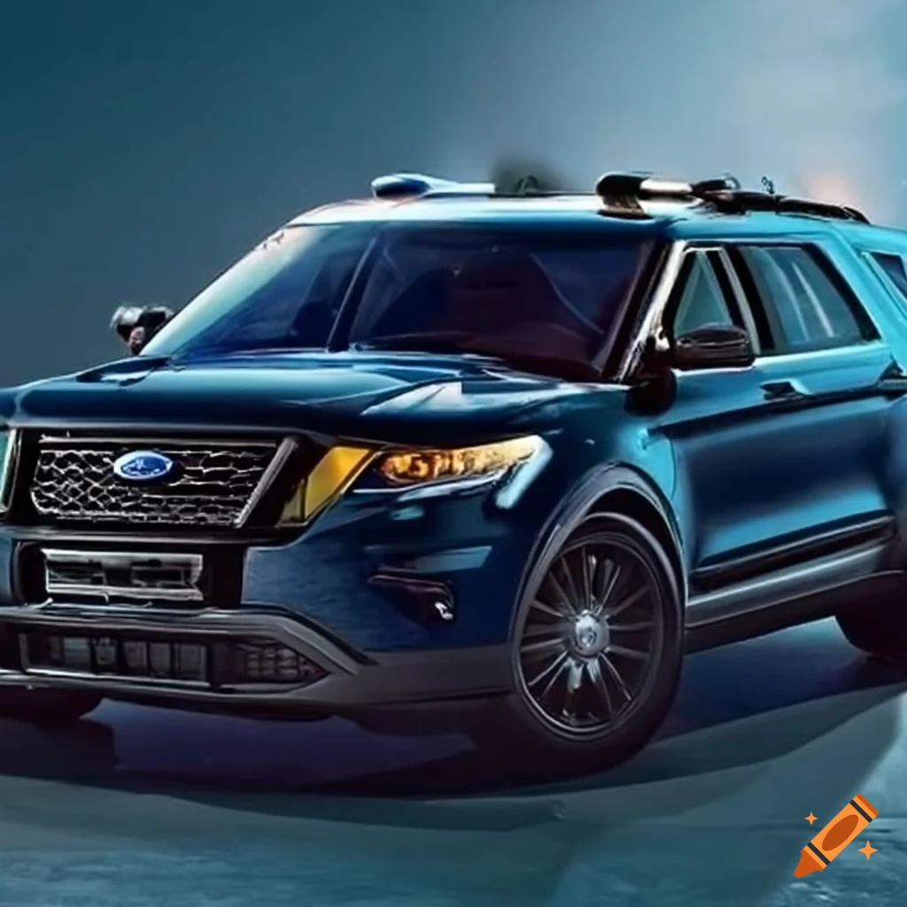 Ford interceptor vehicle on Craiyon