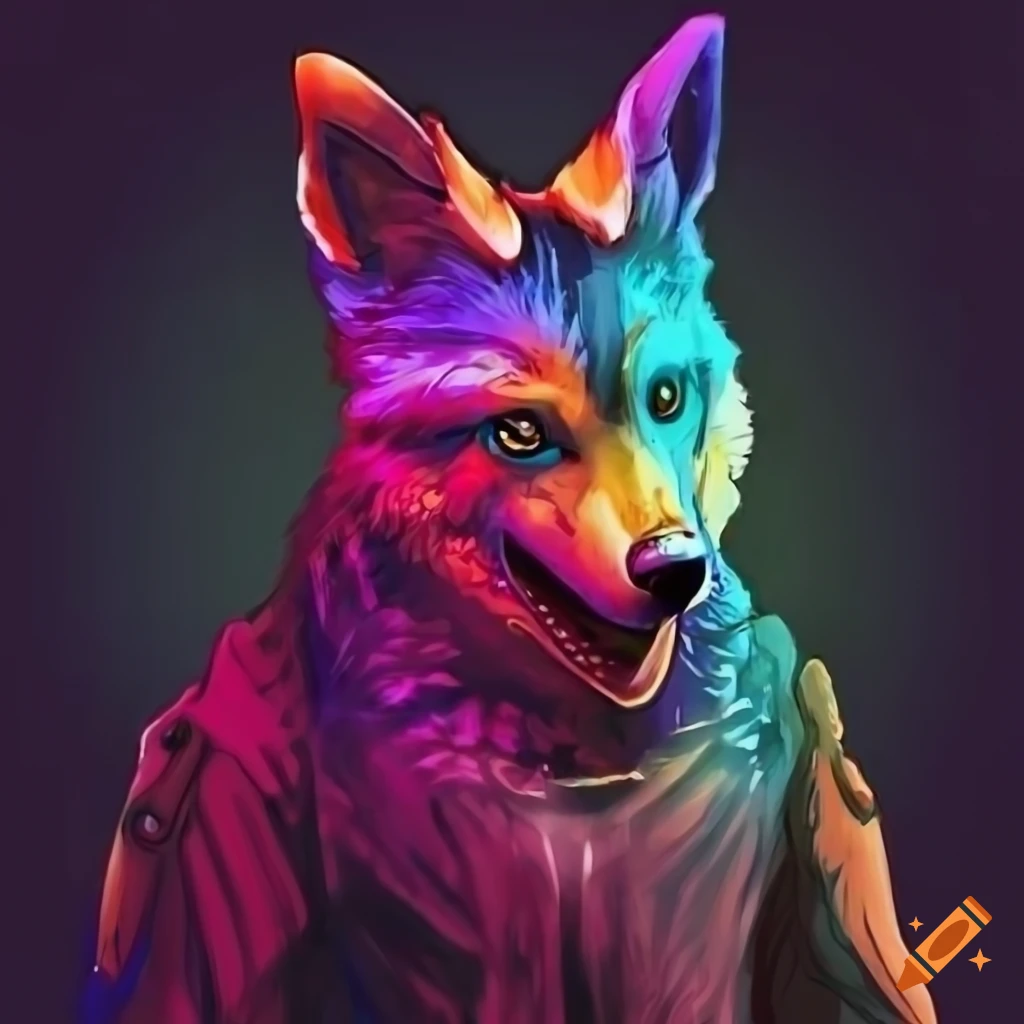 Autistic wolf on Craiyon