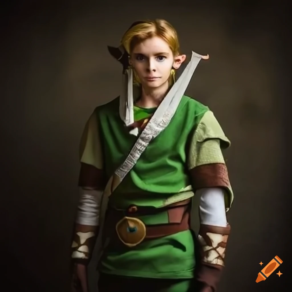24-year-old man cosplay as link from the legend of zelda on Craiyon