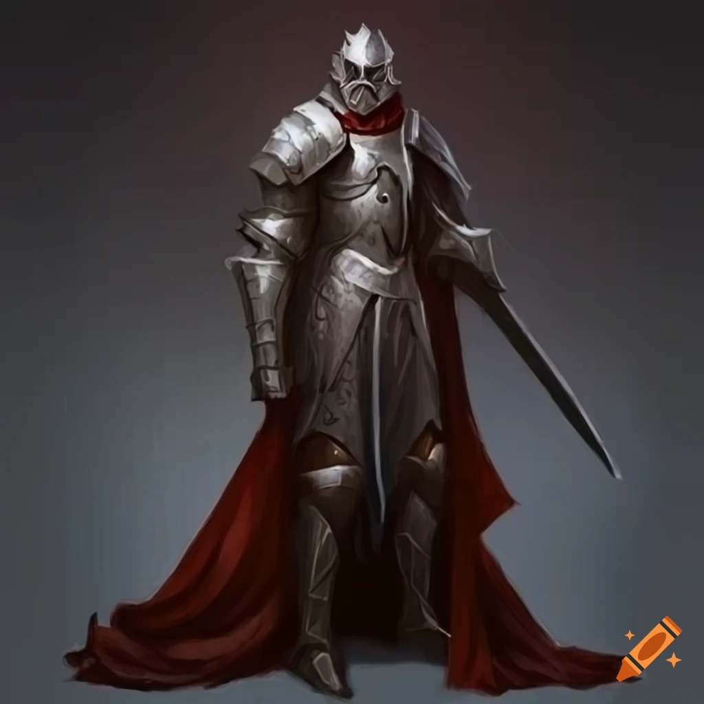 Enchanted fantasy armor for d&d on a white background on Craiyon