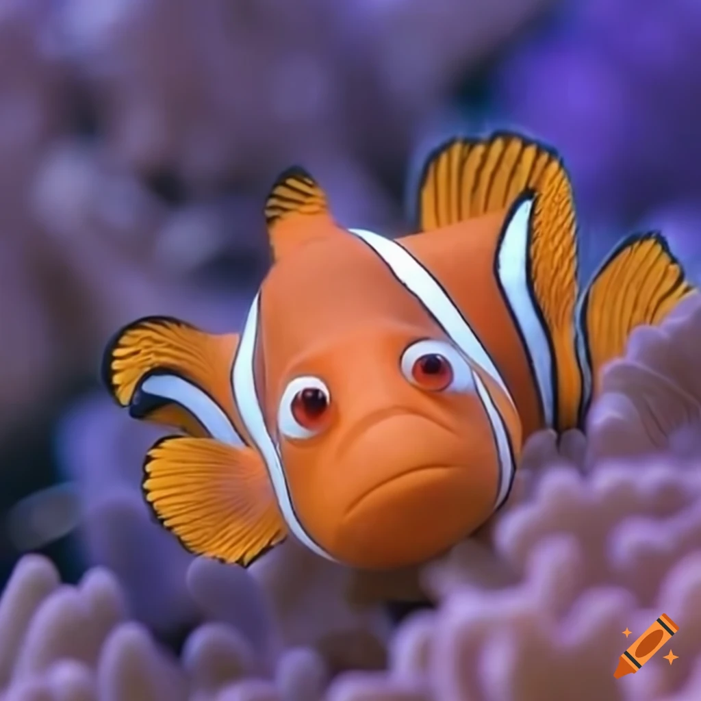 Nemo with dead anemones on Craiyon