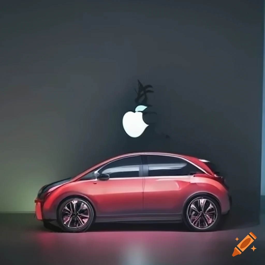 Collaboration of mercedes, apple, and honda in car manufacturing on Craiyon