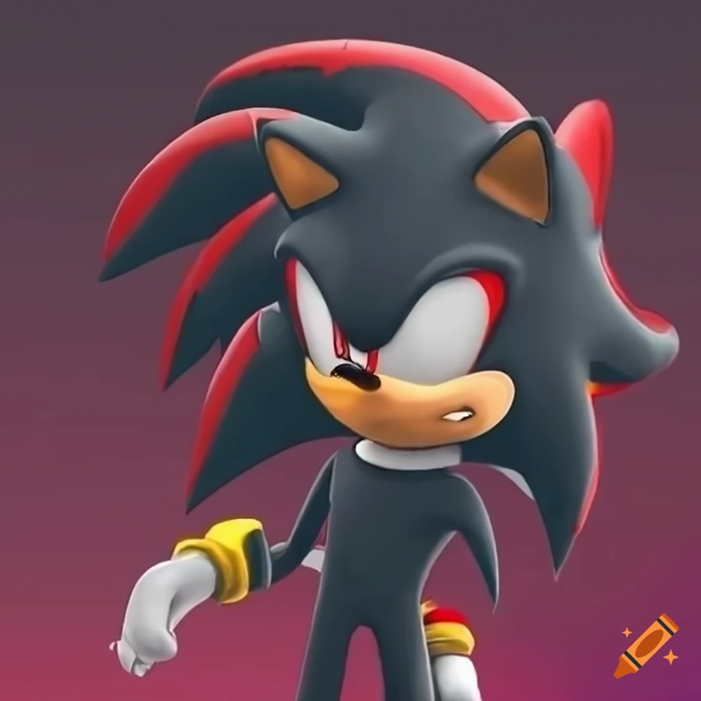 Shadow the hedgehog character on Craiyon