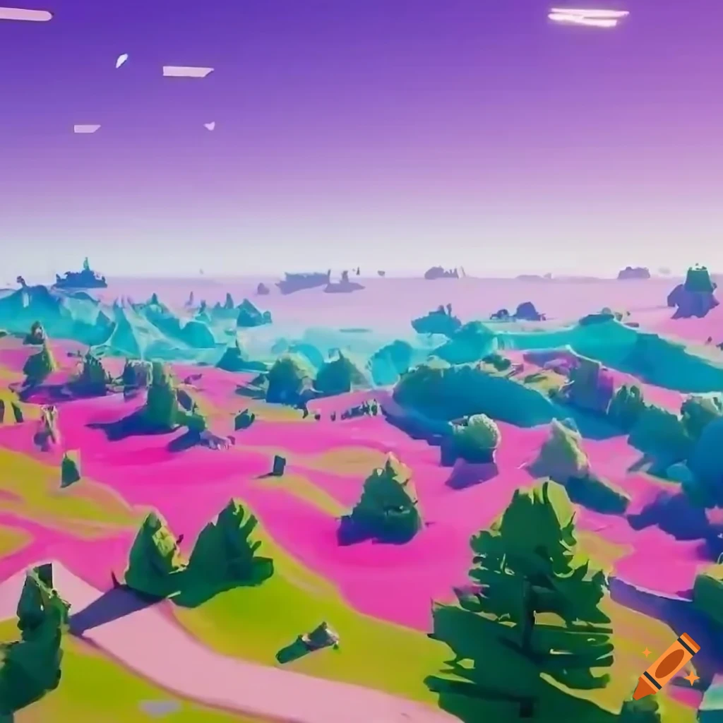 Fortnite landscape for ui background on Craiyon