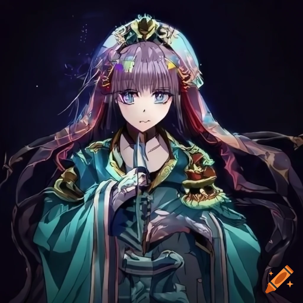 Anime character with godlike powers and a mastery of the mind on Craiyon