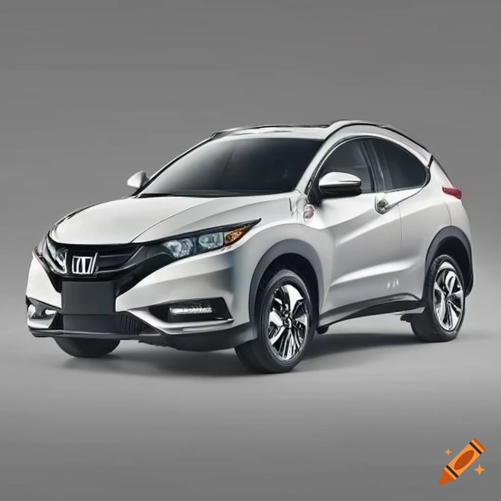 White Honda Vezel side view 2013 model on Craiyon
