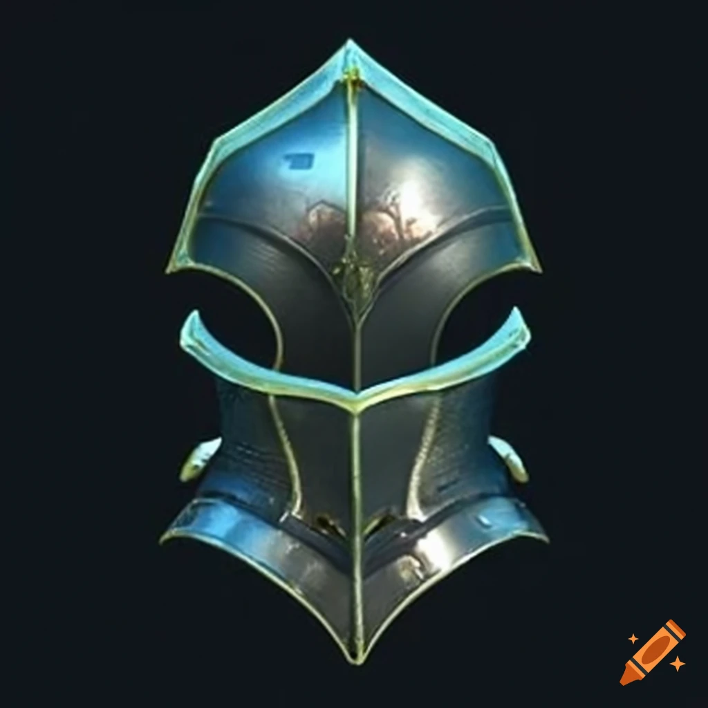 High resolution front view of adorned magic armor parts on Craiyon